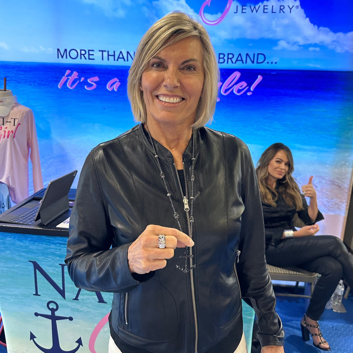 Replica of Captain Sandy’s Black Anchor Necklace – Nau-T-Girl Jewelry ...