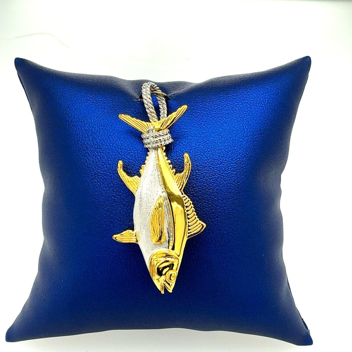 Men's Tuna Pendant Two-Tone – Nau-T-Girl Jewelry