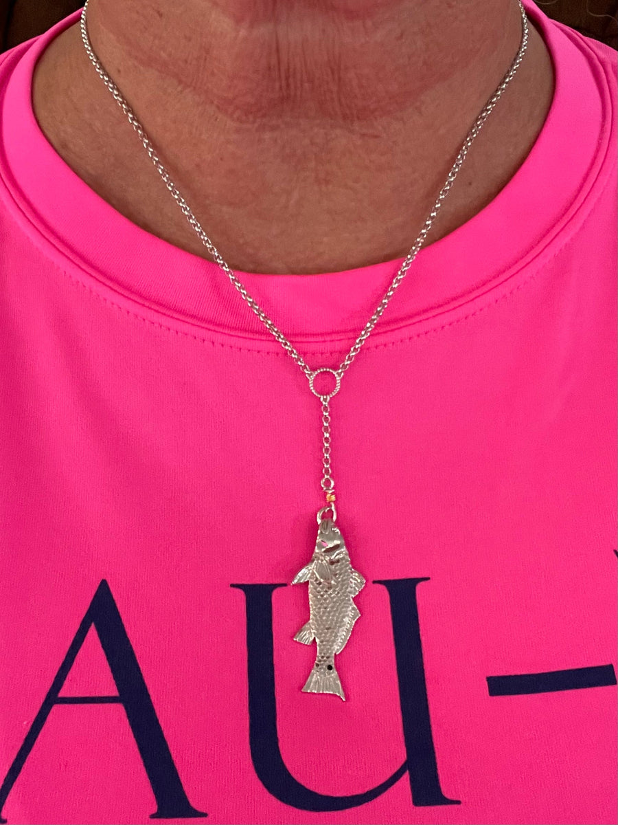 Redfish Ladies Lariat Necklace – Nau-T-Girl Jewelry Retail